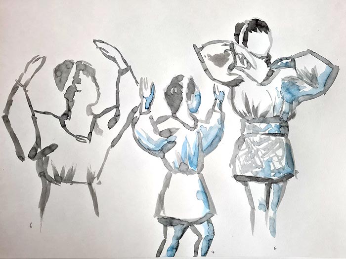 Ink studies – Croquis – Soila Art