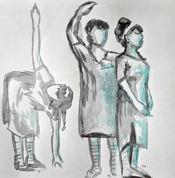 Ink studies – Croquis – Soila Art